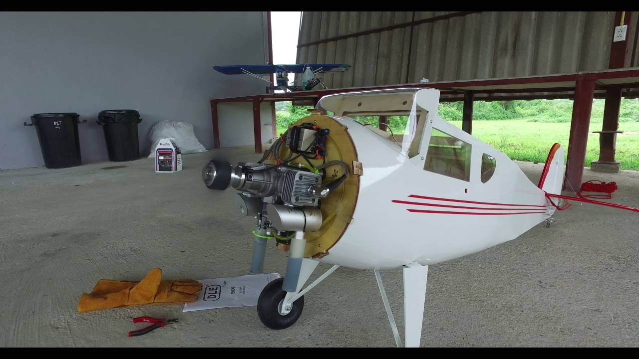 11-06-16 - DLE 40cc Twin Cylinder 1st Start and Run in of the Engine ...