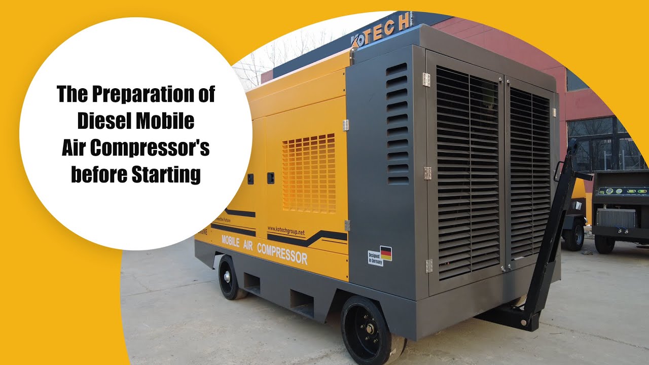 KDP Series Mobile Air Compressor Start-stop Precautions|Portable Air ...