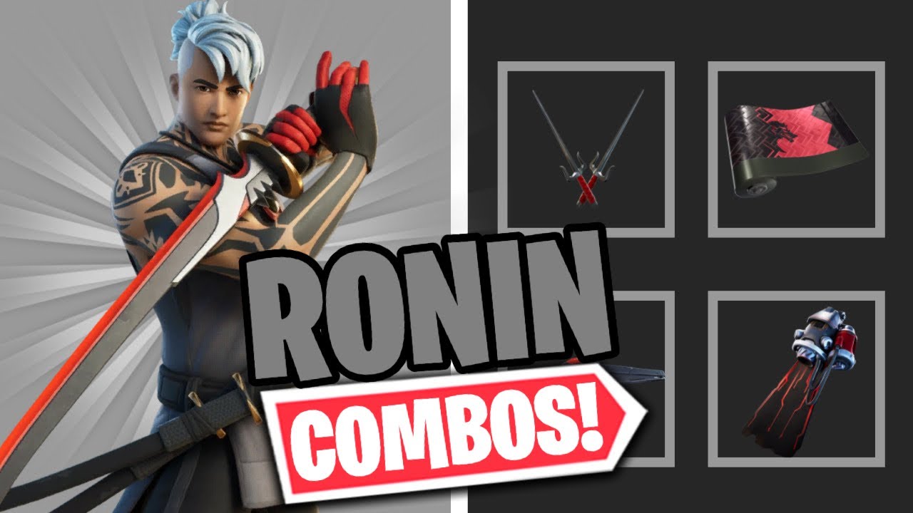 RONIN COMBOS | FORTNITE SKIN REVIEW - YouTube