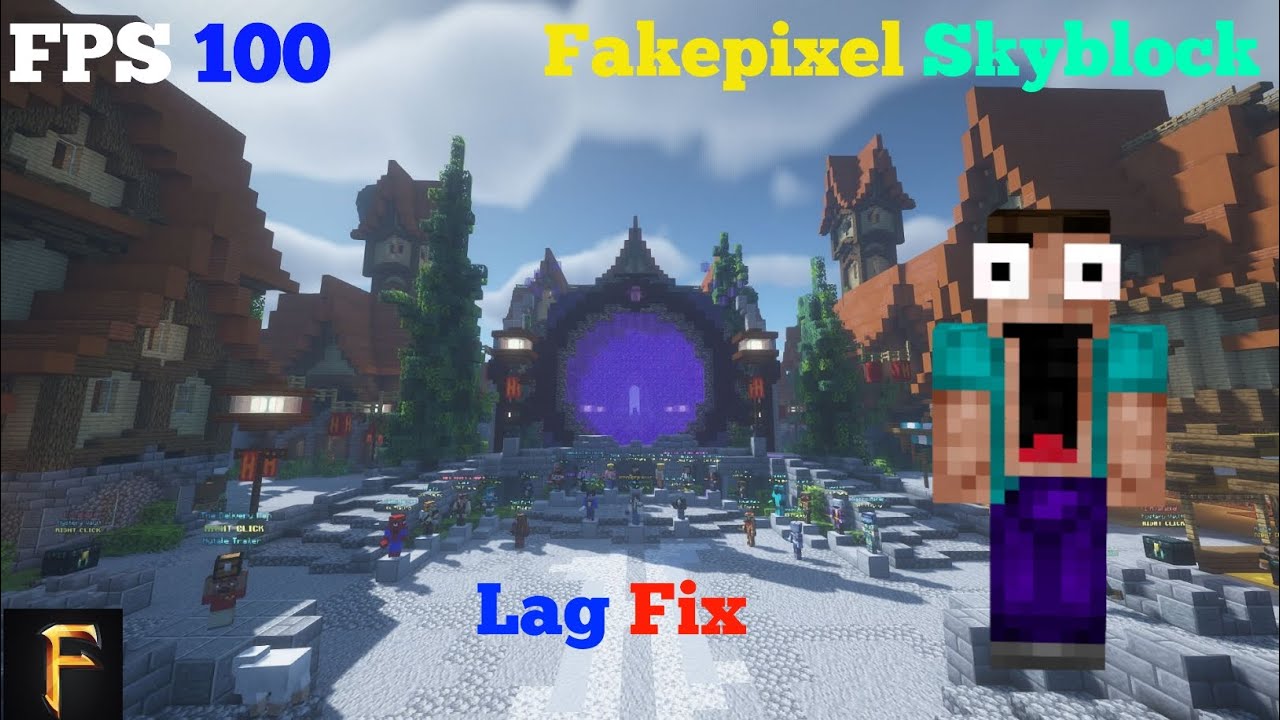 Pojav Launcher Leg Fix || Fakepixel Skyblock Lag Fix #fakepixel # ...
