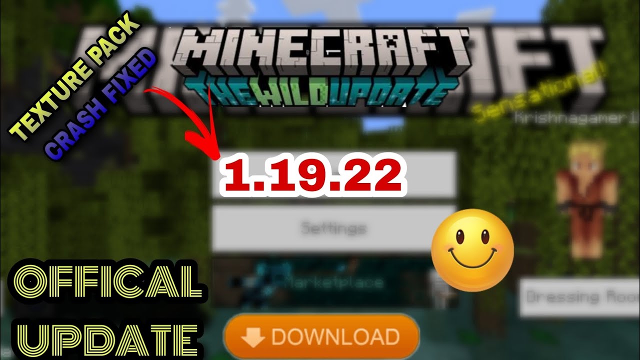 1.19.22 MINECRAFT UPDATE VERSION IN FOR POCKET EDITION - YouTube