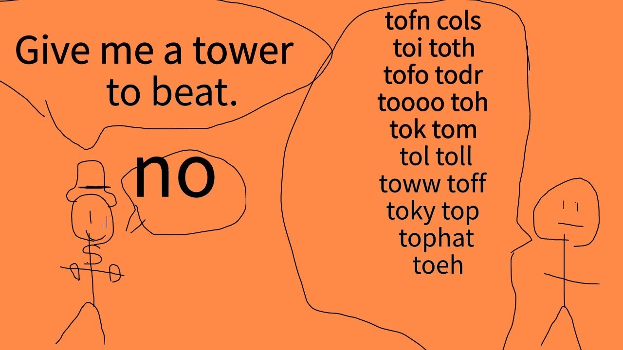 JToH - give me a tower to beat: (stoopid memes #6) - YouTube
