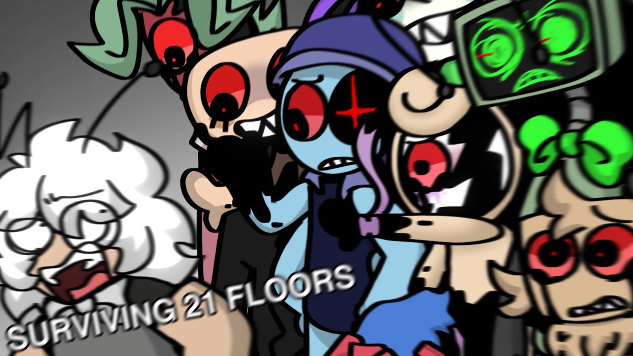 Dandy’s World // Surviving 21 Floors While Playing As Vee - YouTube