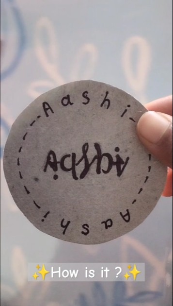 Upside down Name #aashidrawing - YouTube