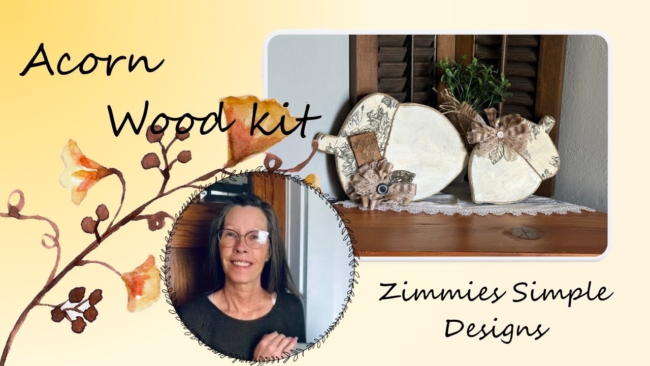 Acorn Wood kit,DIY Acorn Wood kit, Rustic Fall Craft Project, DIY fall ...