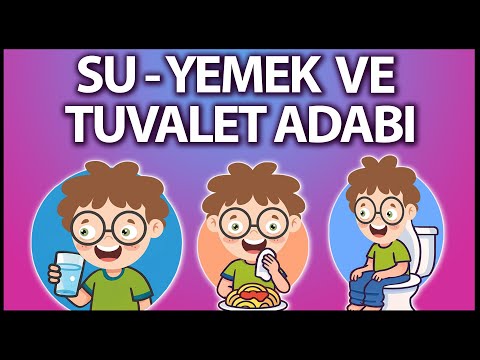 Su İçme - Yemek Yeme ve Tuvalet Adabı | Eğitici Çocuk İlahisi | Dini Çocuk Şarkıları