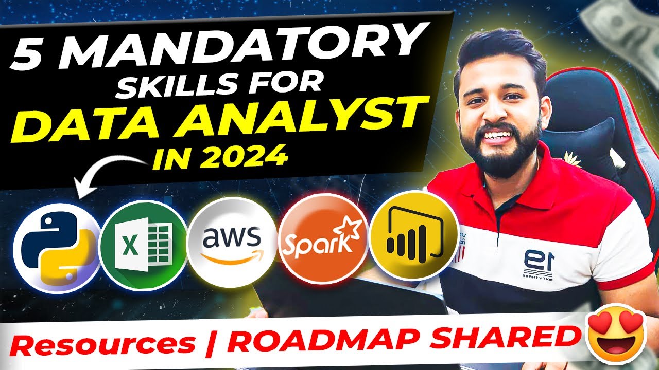 5 MANDATORY SKILLS FOR DATA ANALYST IN 2024🔥 | ZERO TO DATA ANALYST IN ...