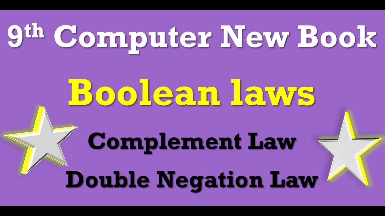Complement and Double Negation Law in boolean algebra | Boolean algebra ...
