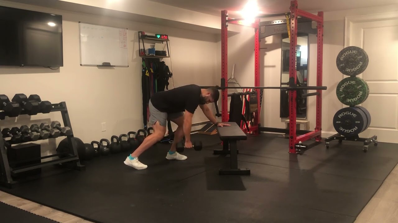 Matthew Ibrahim | DB Staggered Stance 3-Point Row - YouTube
