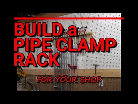 Build a Pipe Clamp Rack for Your Shop - YouTube