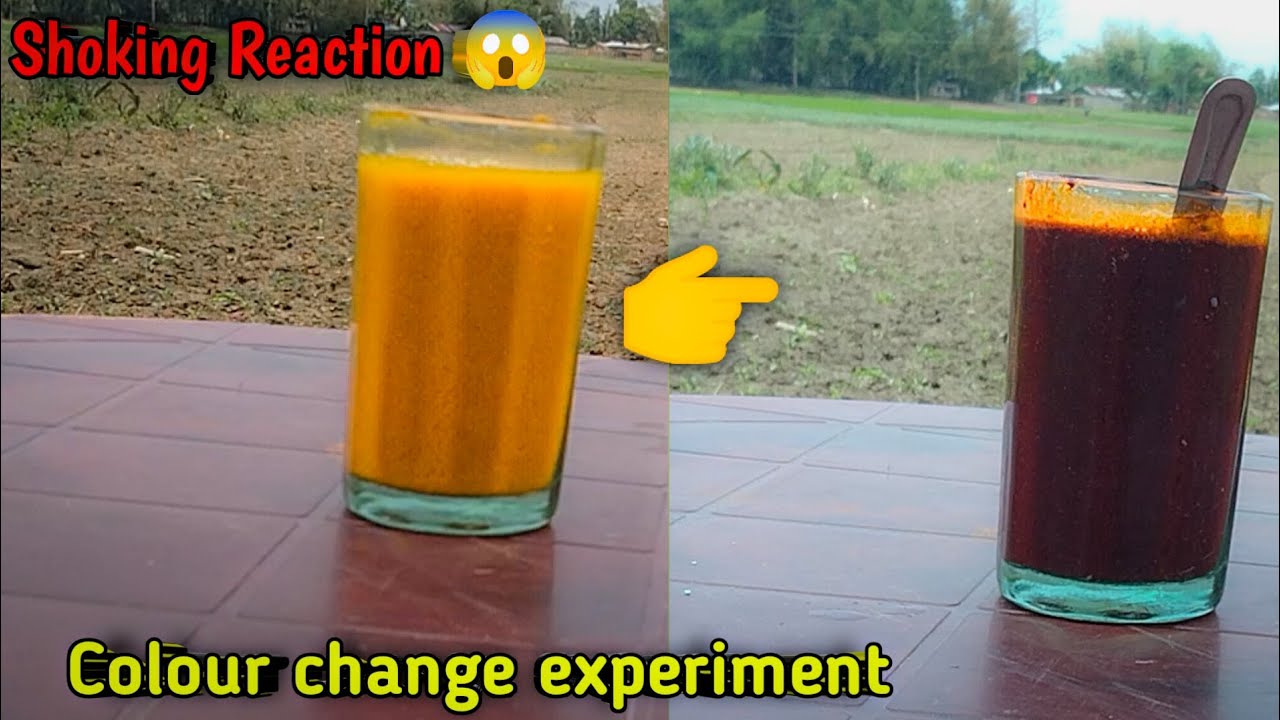 Colour change experiment | Shoking Reaction 😱 | BAZIGAR EXPERIMENT ...