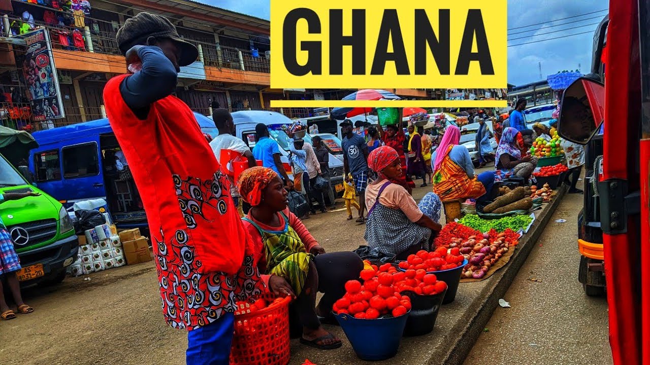 GHANA || CRAZY AFRICAN STREET MARKET EXPLORE || THE OTHER SIDE OF ...