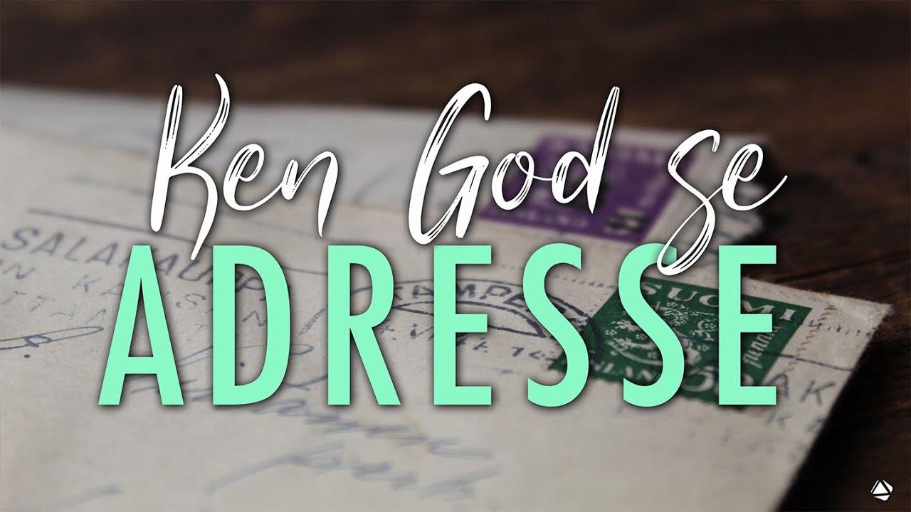 KEN GOD SE ADRESSE - 23 APRIL 2023 - YouTube