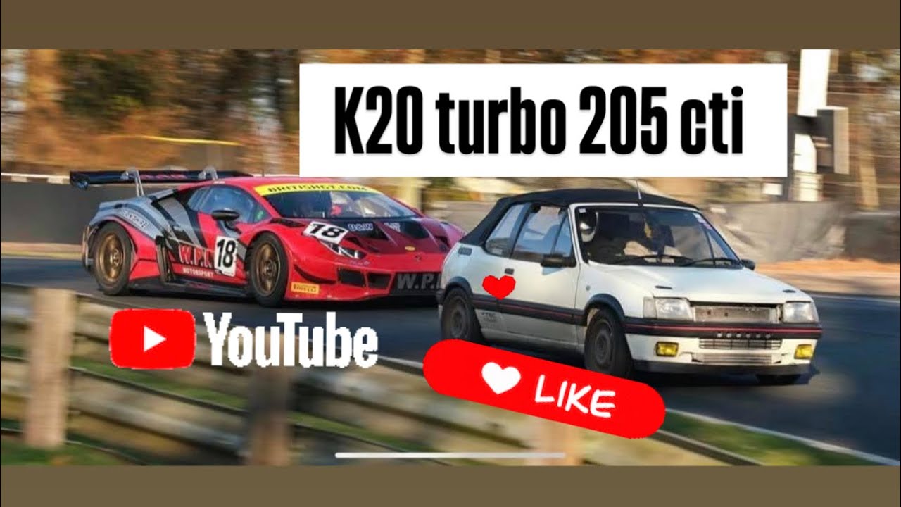 K20 turbo 205 track car build part 7 - YouTube