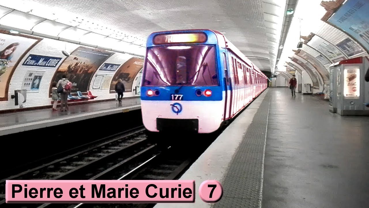 Pierre et Marie Curie | Ligne 7 : Métro de Paris ( RATP MF77 ) - YouTube