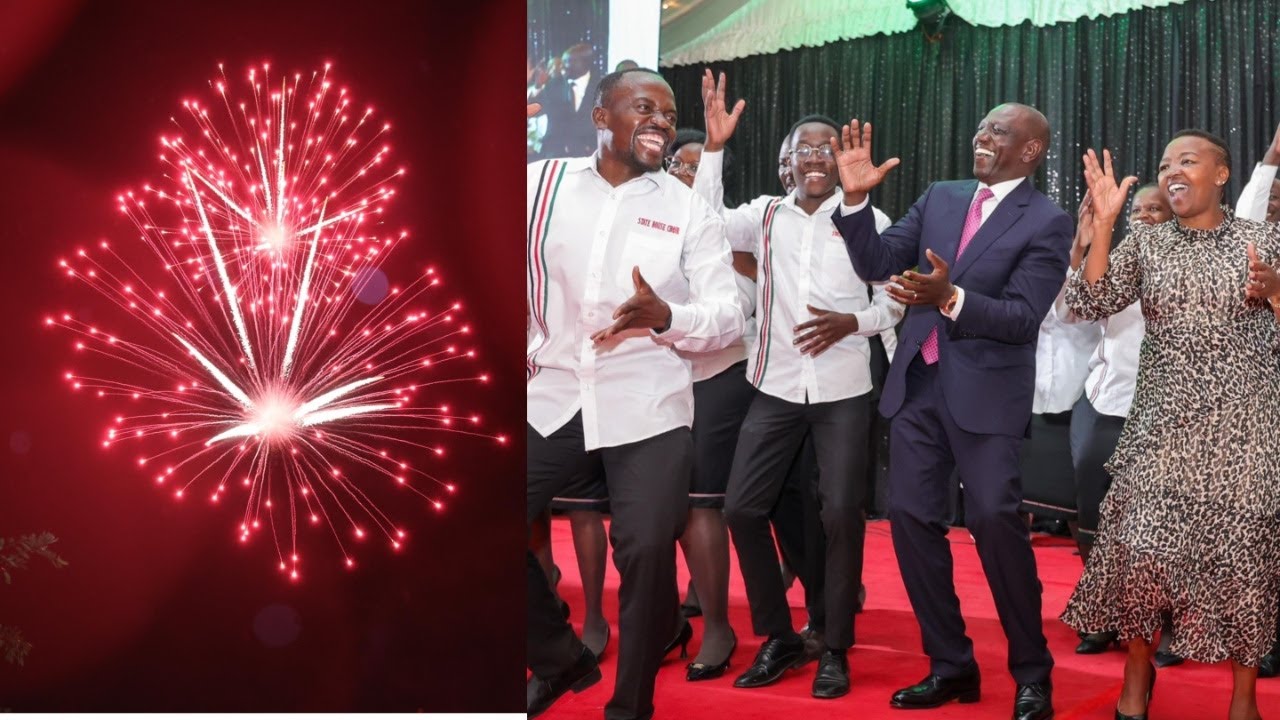 Fireworks as President Ruto ushers in New Year 2024 at State House ...