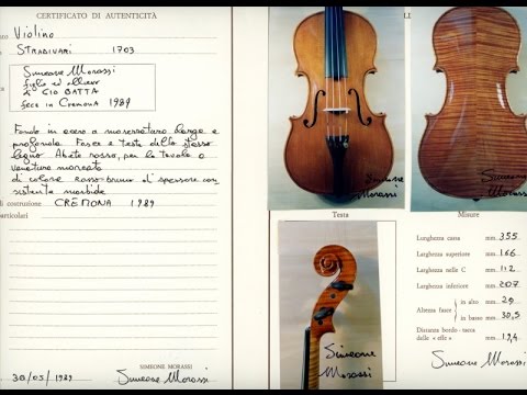 ヴァイオリン・販売・購入・東京・証明書・Simeone Morassi・モラッシ - YouTube