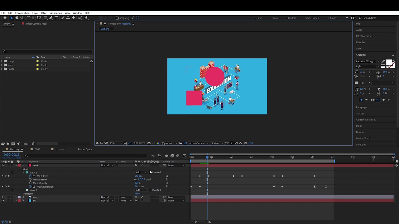 After Effects: How to use Mask and Alpha Channel - YouTube