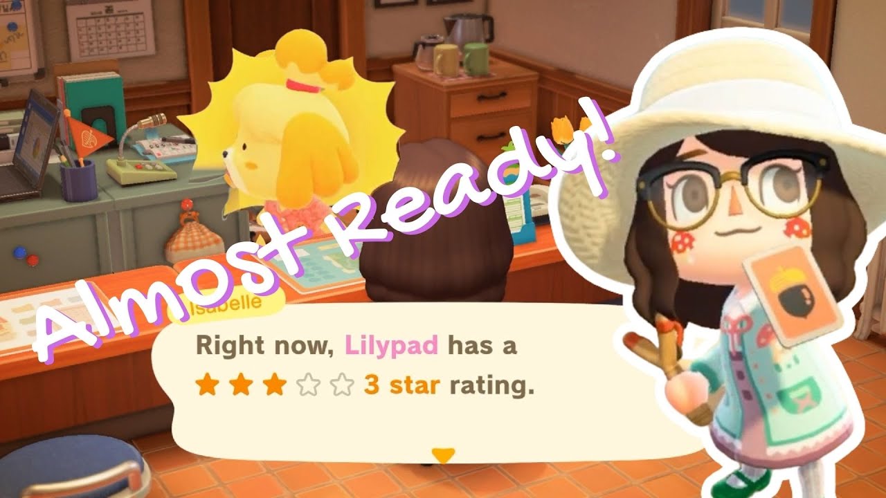 Waking up to 3 stars… Final prep for decorating! - ACNH - YouTube