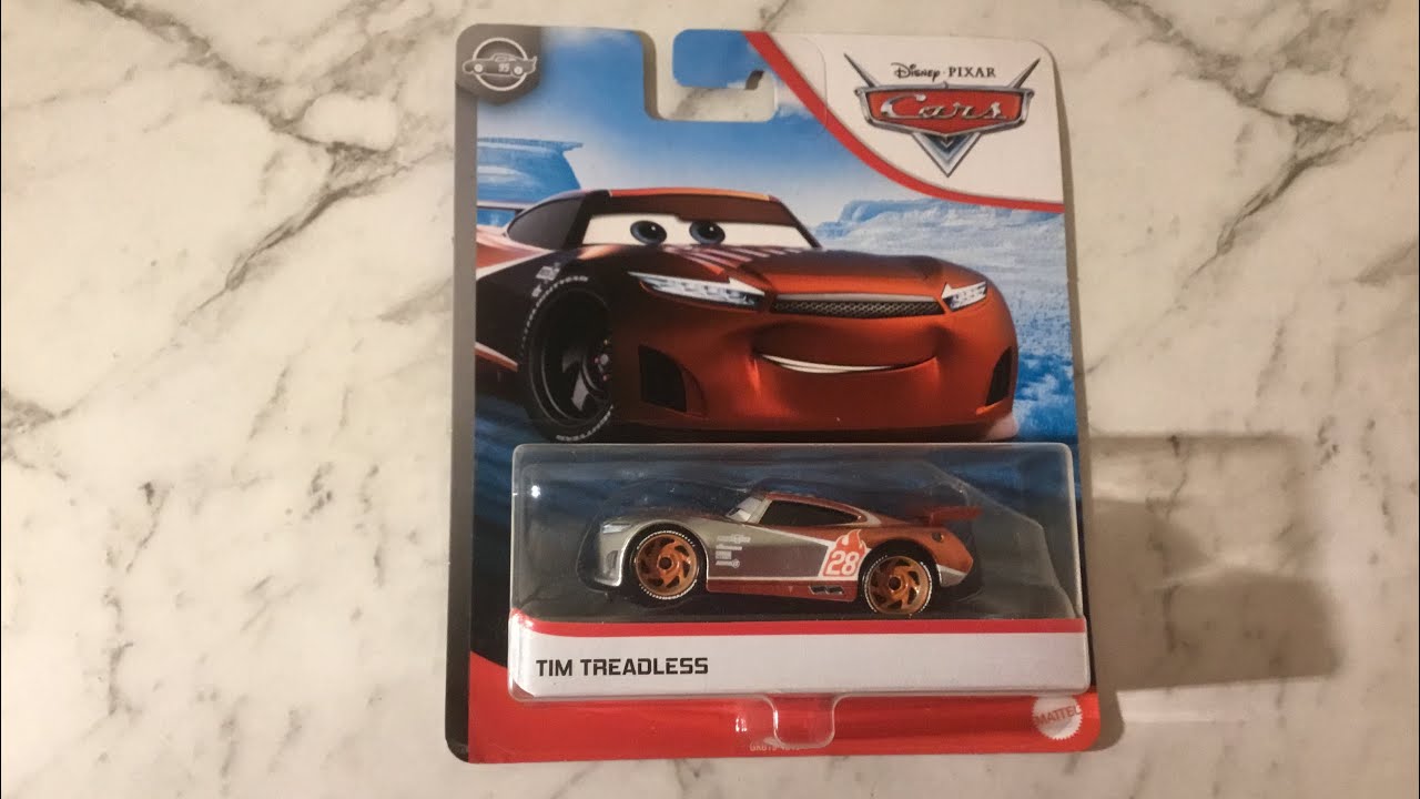 Mattel Disney Cars Tim Treadless Silver Collection Unboxing - YouTube