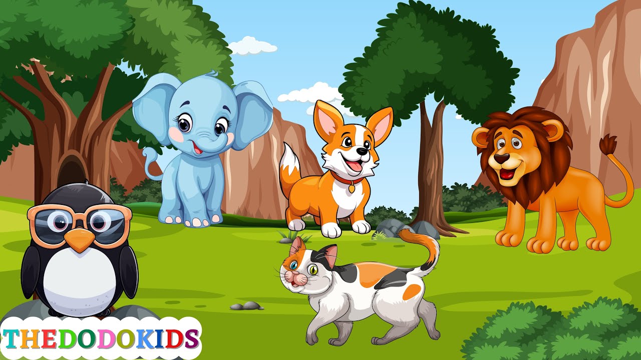 Playful Animals for Kindergarten | Children's Favorite Animals - YouTube