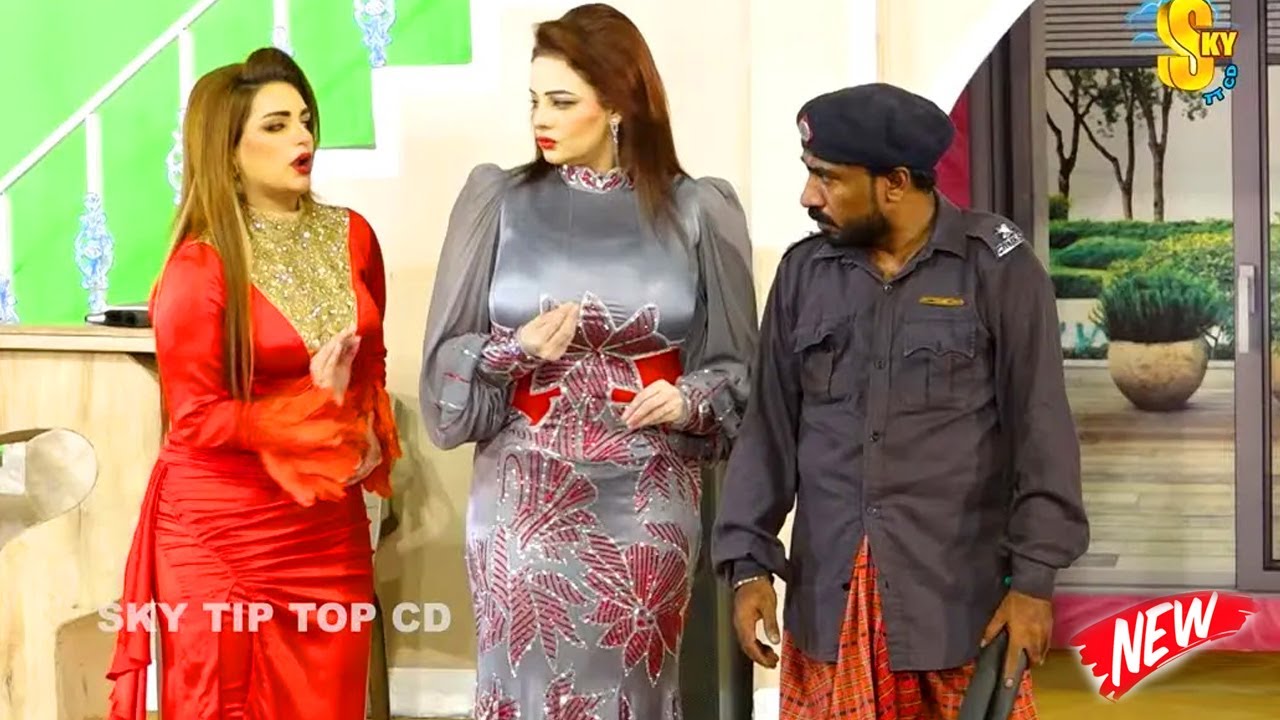 Nadeem Chitta and Afreen Pari | Rizi Khan | Saqi Khan | New Stage Drama ...