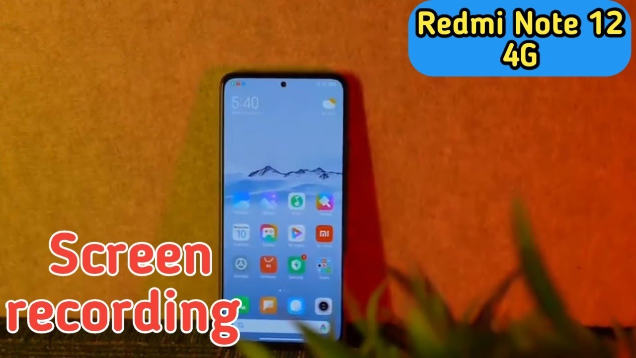 How To Enable Screen Recording Redmi Note 12, Screen Record Redmi Note ...