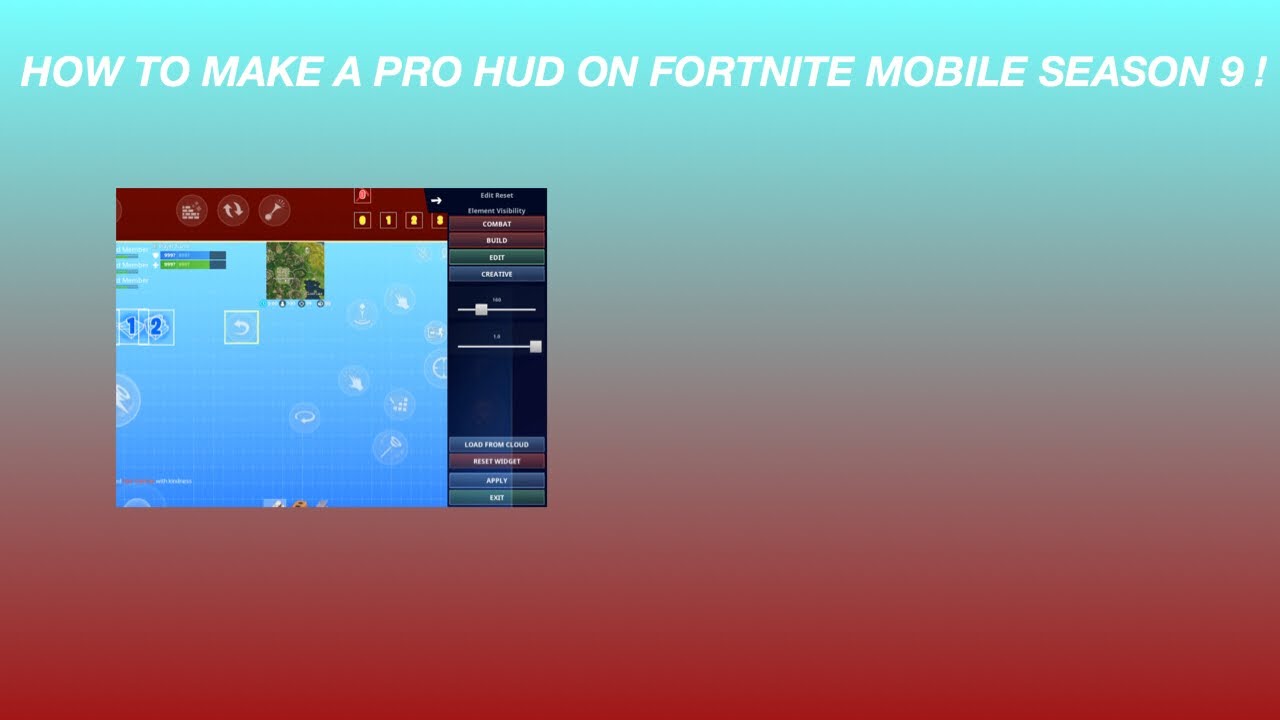 How to make a PRO HUD layout for fortnite Mobile - YouTube