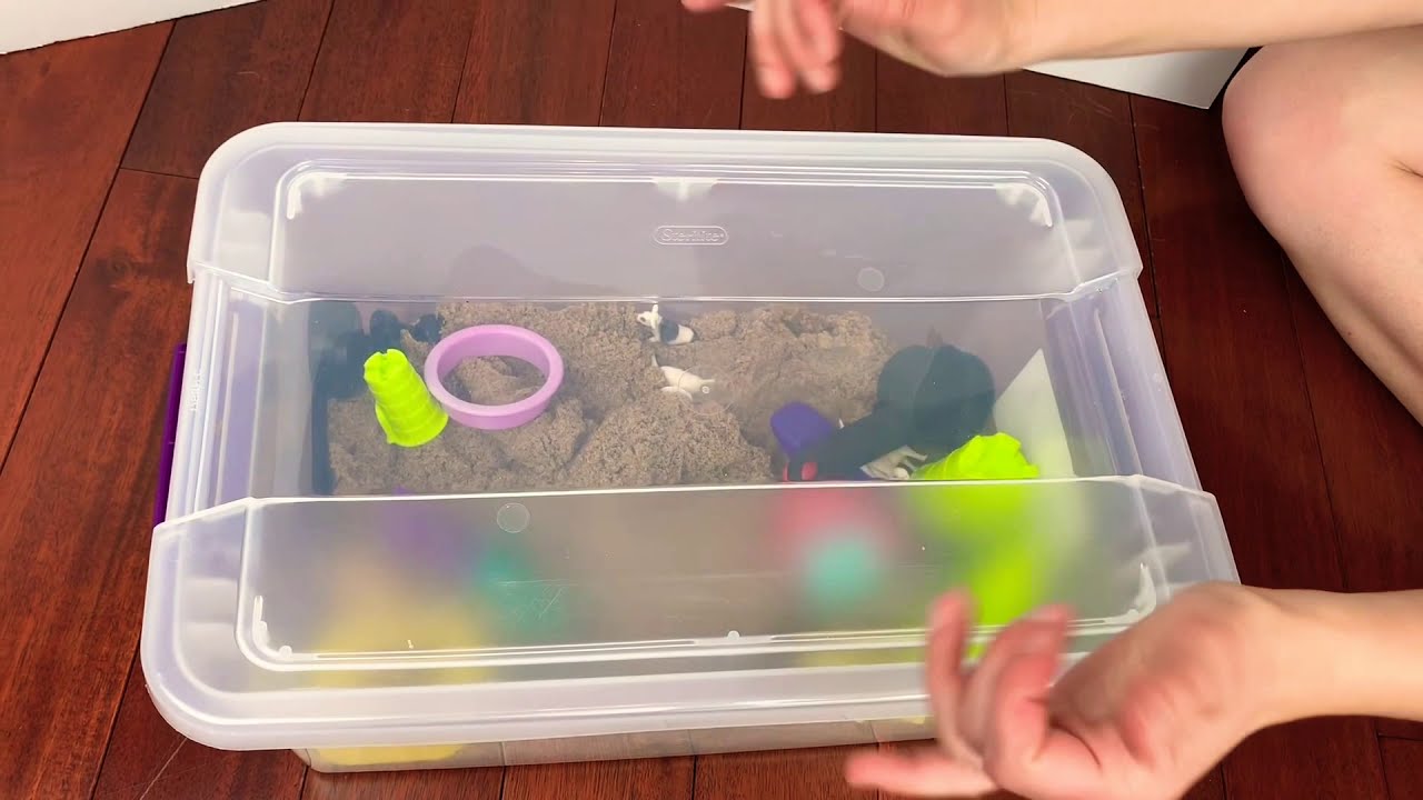 Sand Box Learning! (Words, phrases, play actions, video modeling) - YouTube
