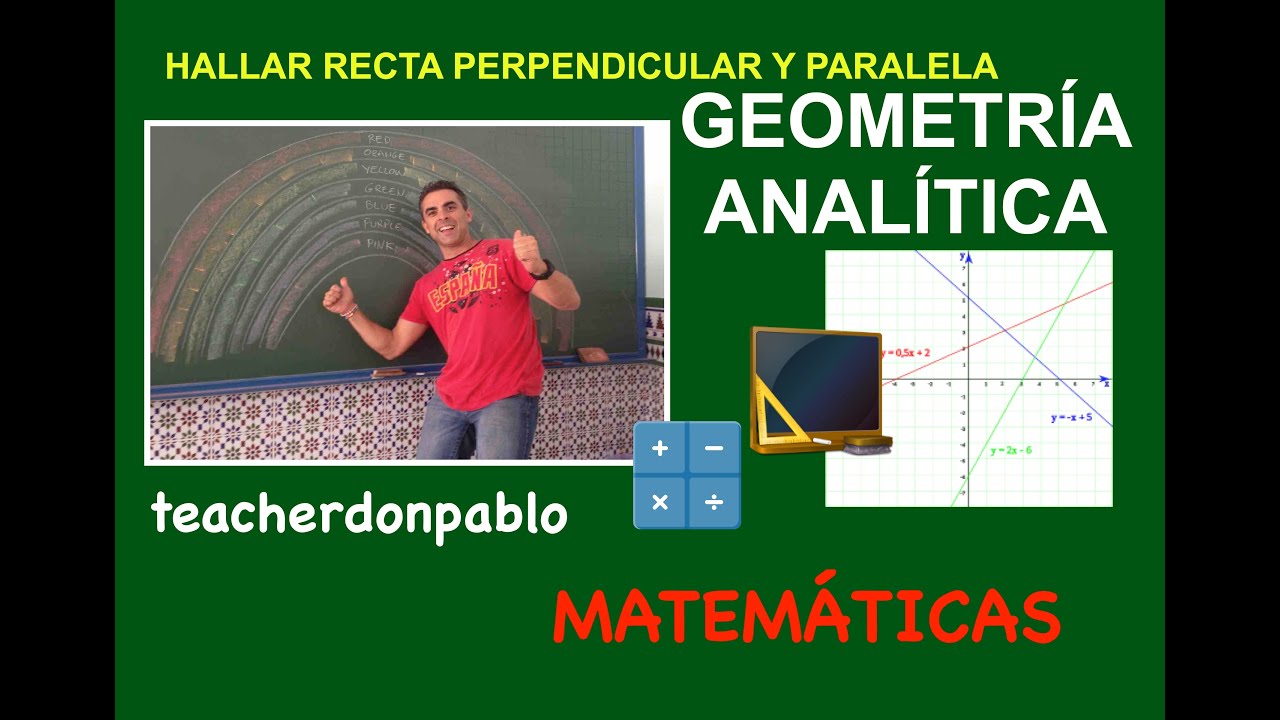 Como hallar RECTA PARALELA y RECTA PERPENDICULAR GEOMETRIA ANALÍTICA ...