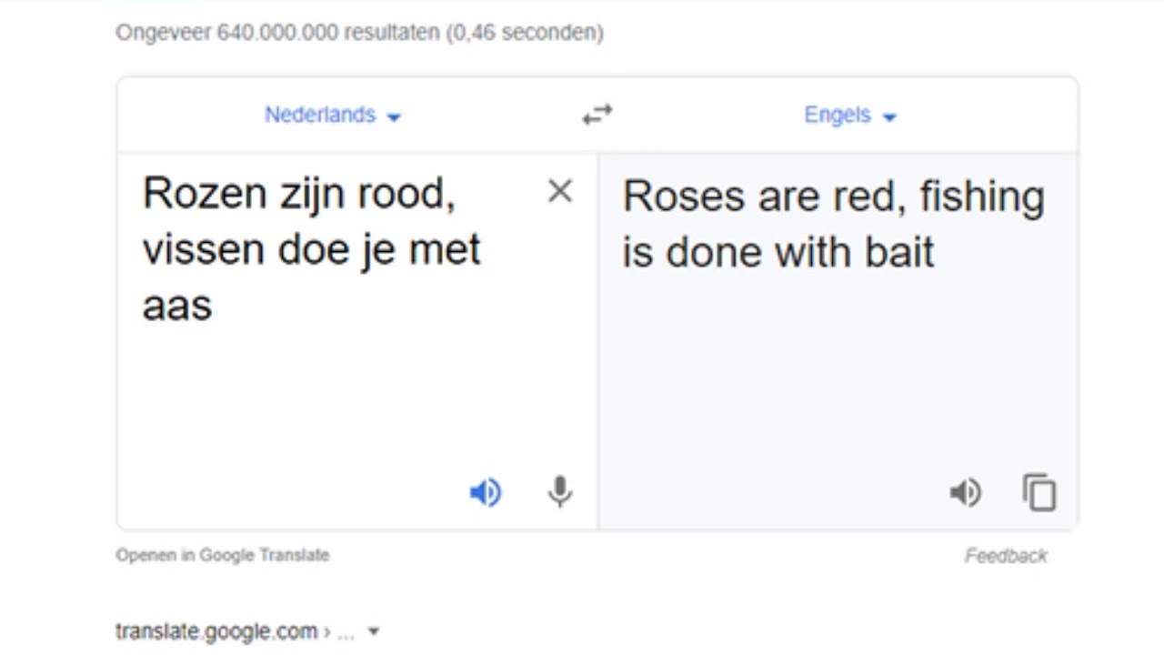 Google Translate - Rozen Zijn Rood MEME! - YouTube