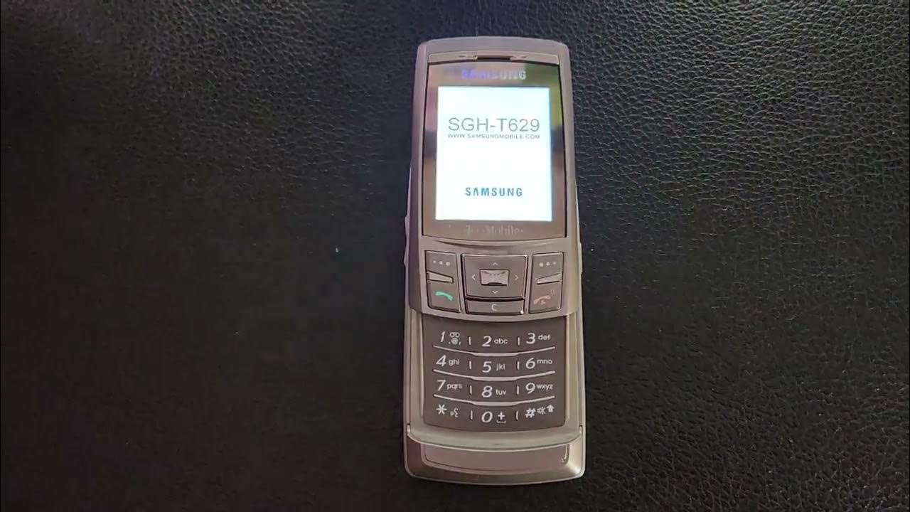 Samsung SGH-T629 (T-Mobile) - Battery empty - YouTube