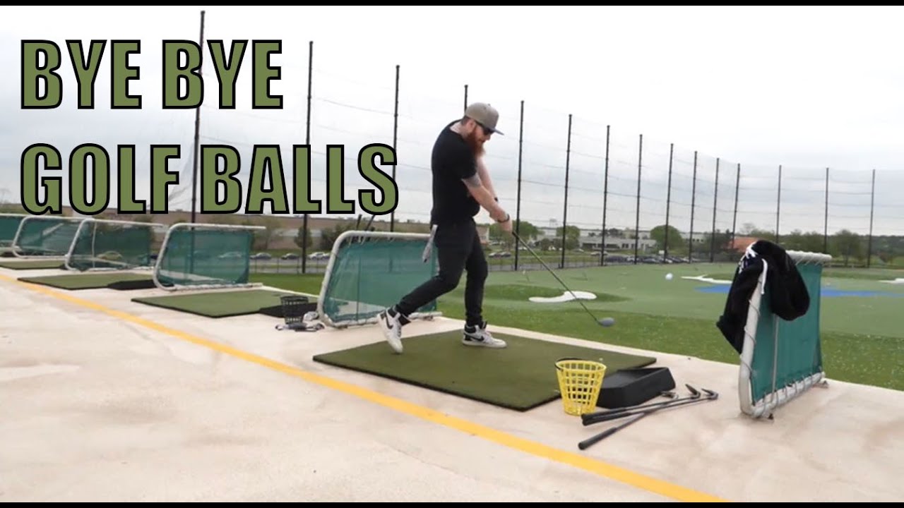 Absolutely LAUNCHING Golf Balls...Baseball Style - YouTube