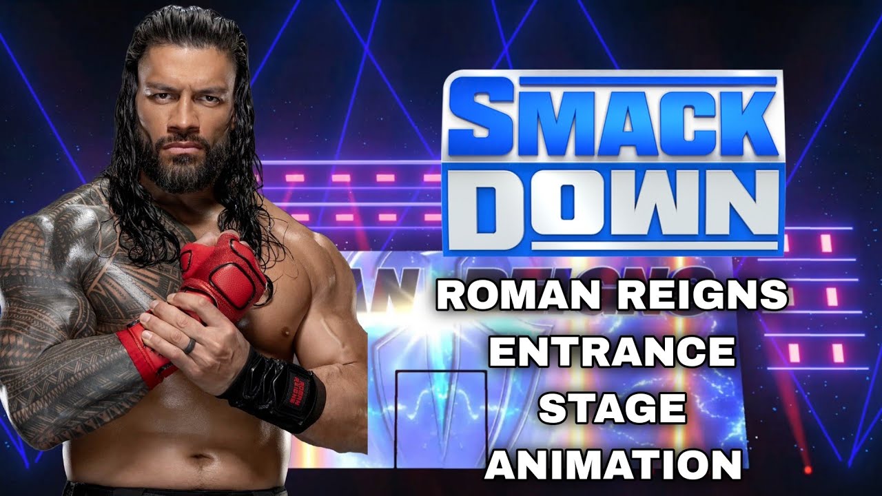 WWE ROMAN REIGNS ENTRANCE STAGE ANIMATION 2024: by WWE STAGE 2024 - YouTube
