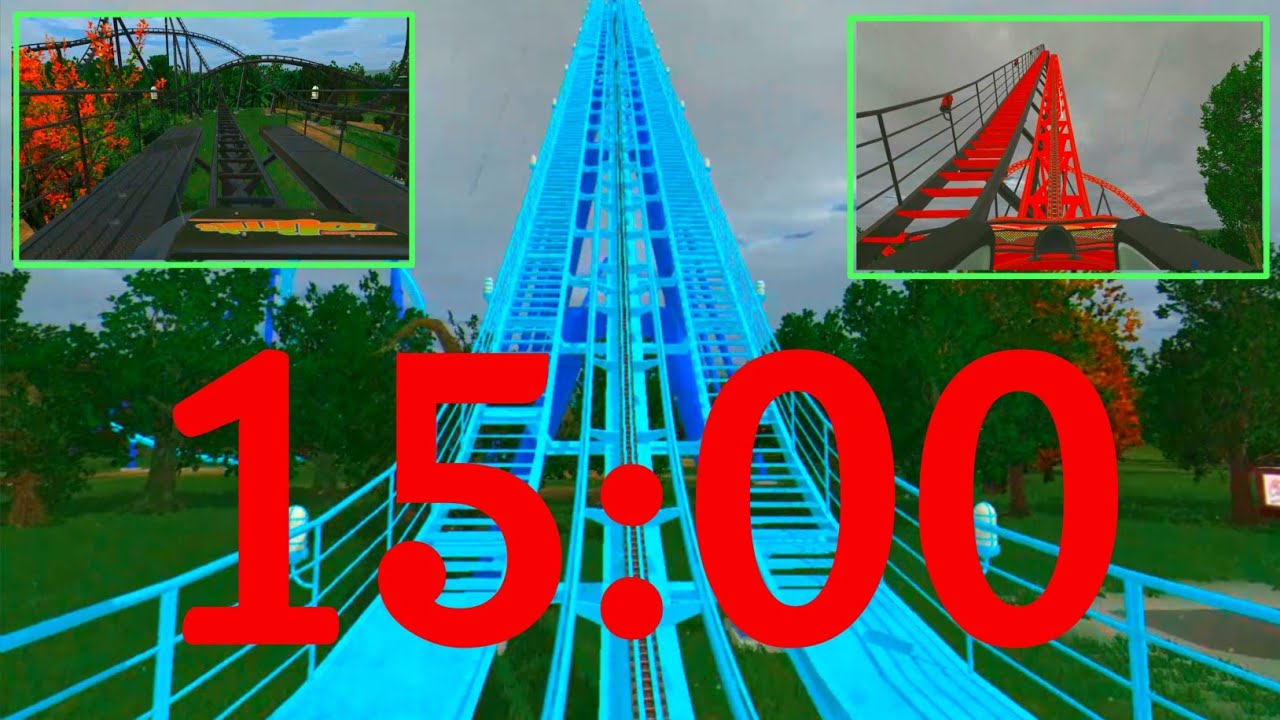 15 Minute Countdown Timer with Roller Coaster Ride | No Limits 2 ...
