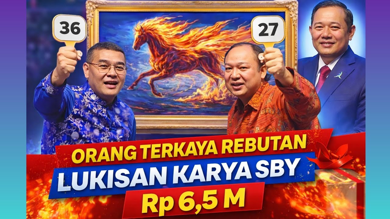 Fantastis! Lukisan “Kuda Api” karya SBY bikin heboh! Orang Terkaya Ini ...