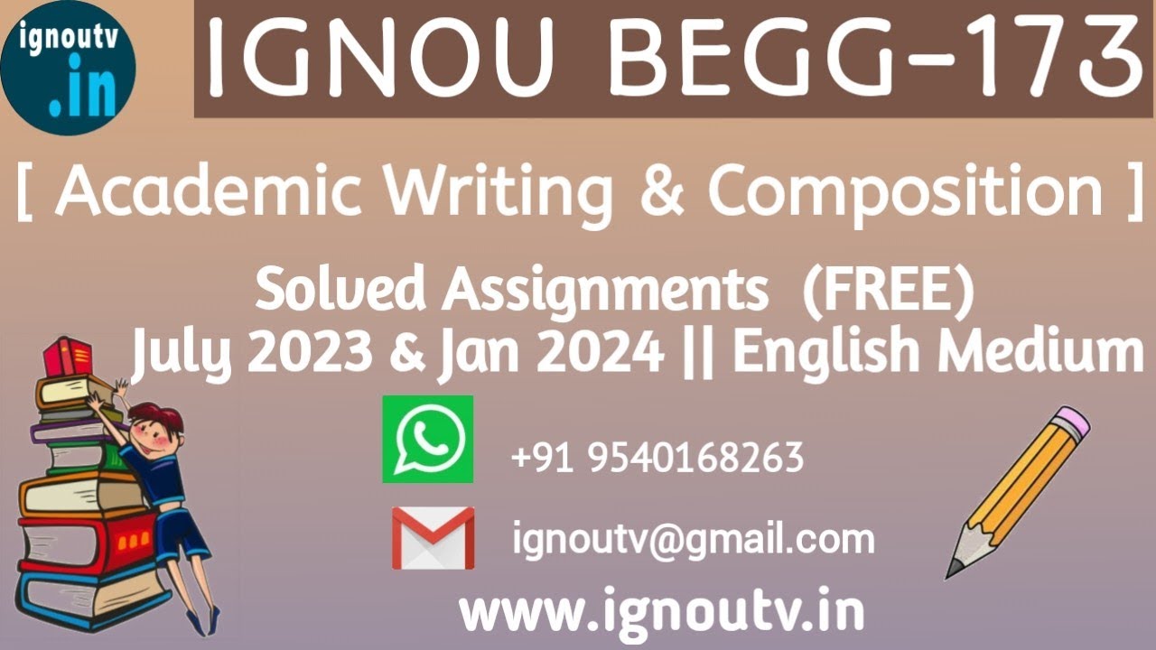 IGNOU BEGG-173 Solved Assignment July 2023 & January 2024 [FREE ...