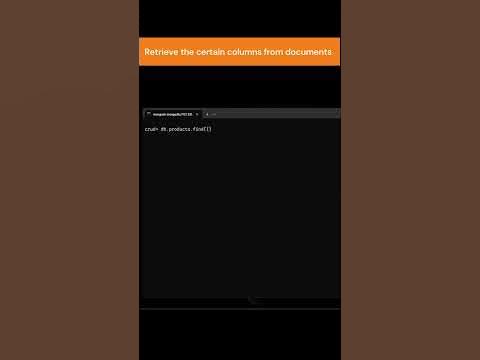 MongoDB Read Operation with Projection | find command #nosql #mongodb # ...