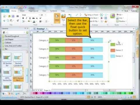 Set 100% Stacked Bar in Edraw| EdrawMax - YouTube