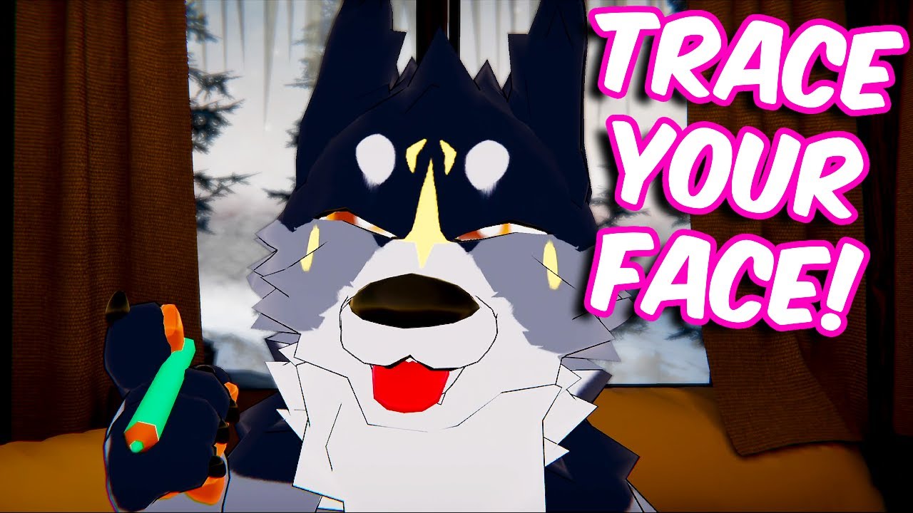 (Furry ASMR) Drawing & Tracing Your CUTE Face! - YouTube