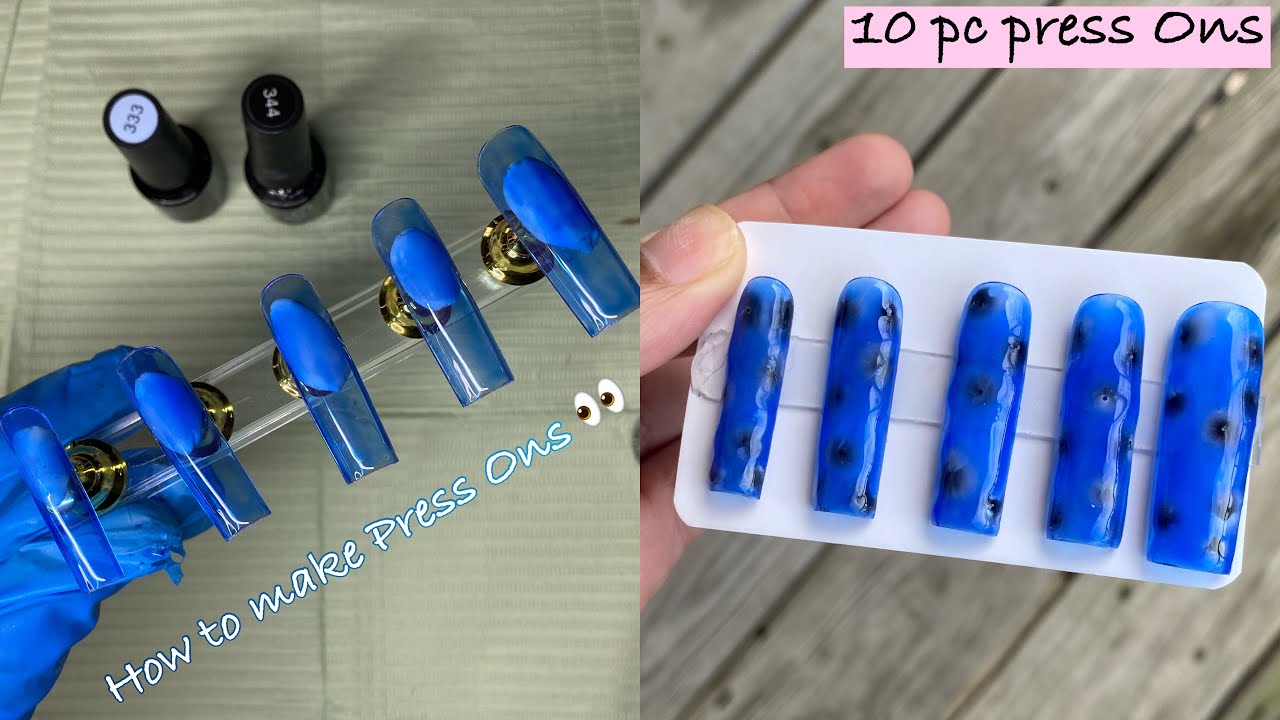 HOW I DO GEL PRESS ON NAILS FULL TUTORIAL #beginnerfriendly - YouTube