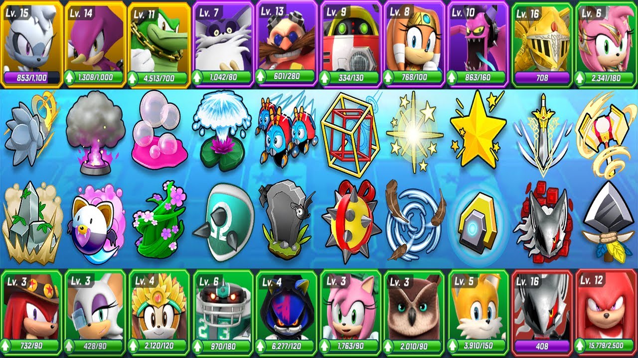 Sonic Forces Speed Battle - All Runners with Unique Traps - All 65 ...