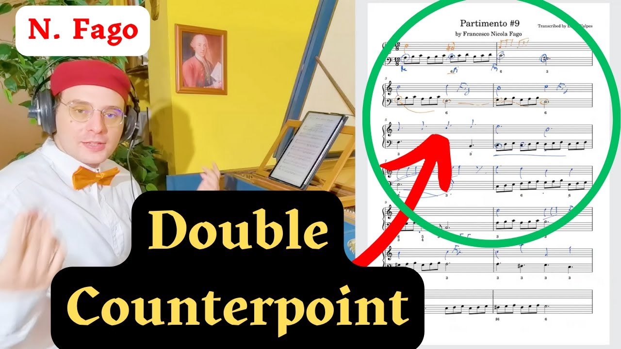 Double Counterpoint in Nicola Fago Partimento n.9. #solfeggio # ...