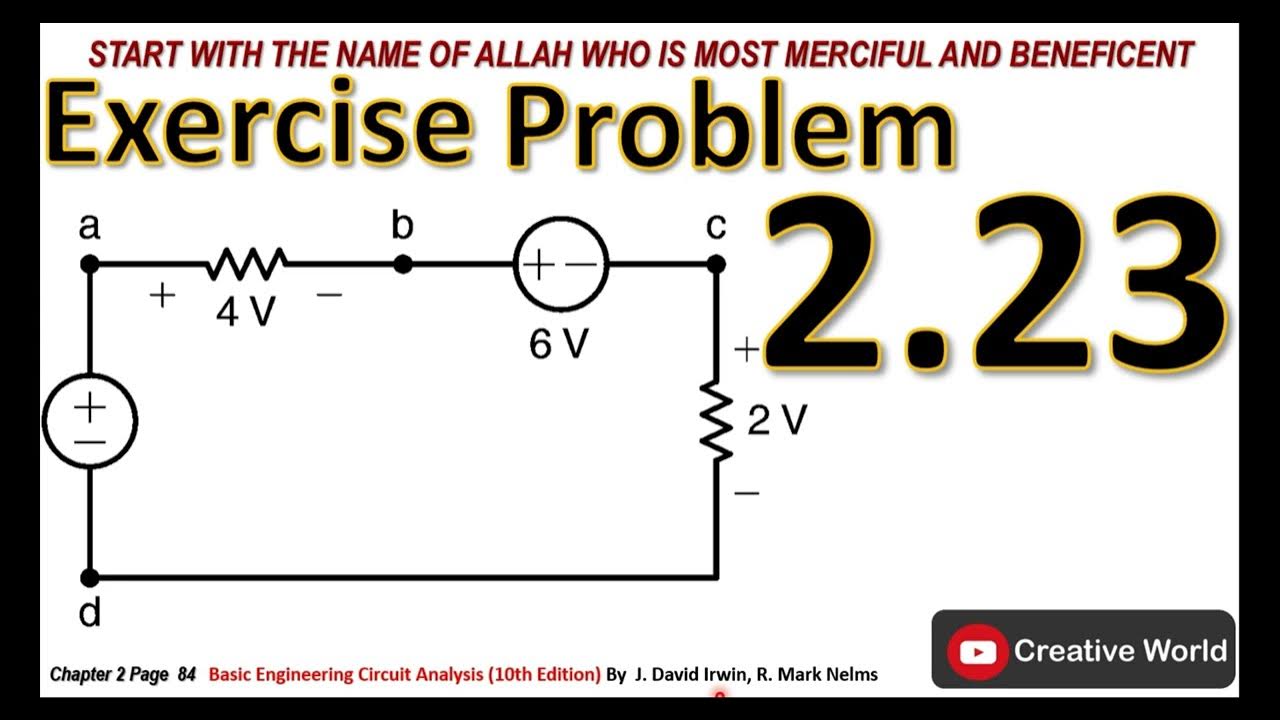 Chapter 2 Exercise Problems 2.23 Solution | Linear Circuit Analysis - YouTube