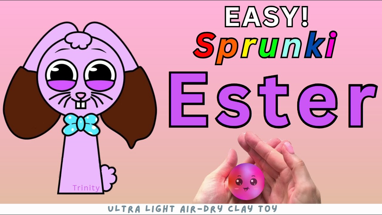 Ester Sprunki toy DIY from air-dry clay! + my mod with Ester sprunki! # ...
