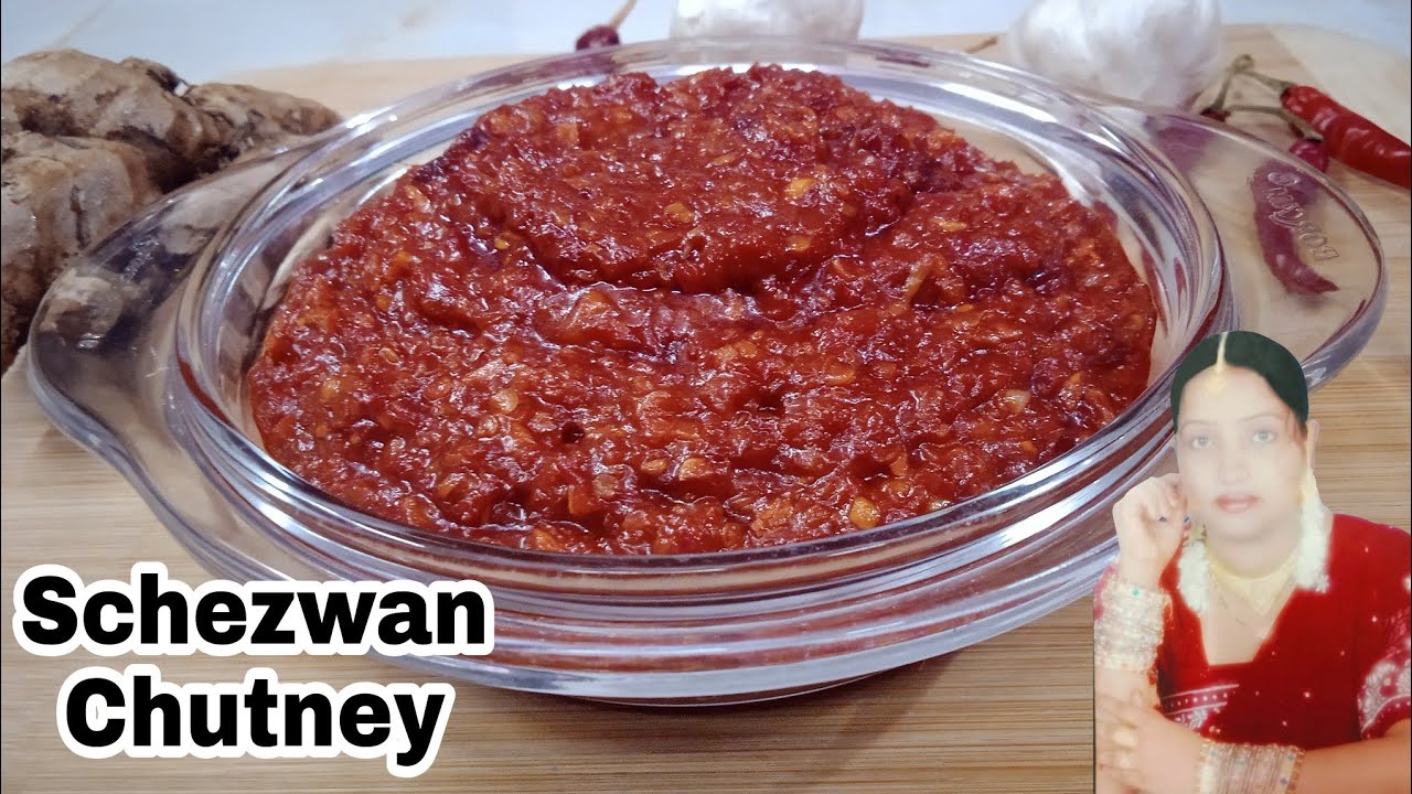 Chinese Schezwan Chutney | Chatpati Spicy Schezwan Chutney - YouTube