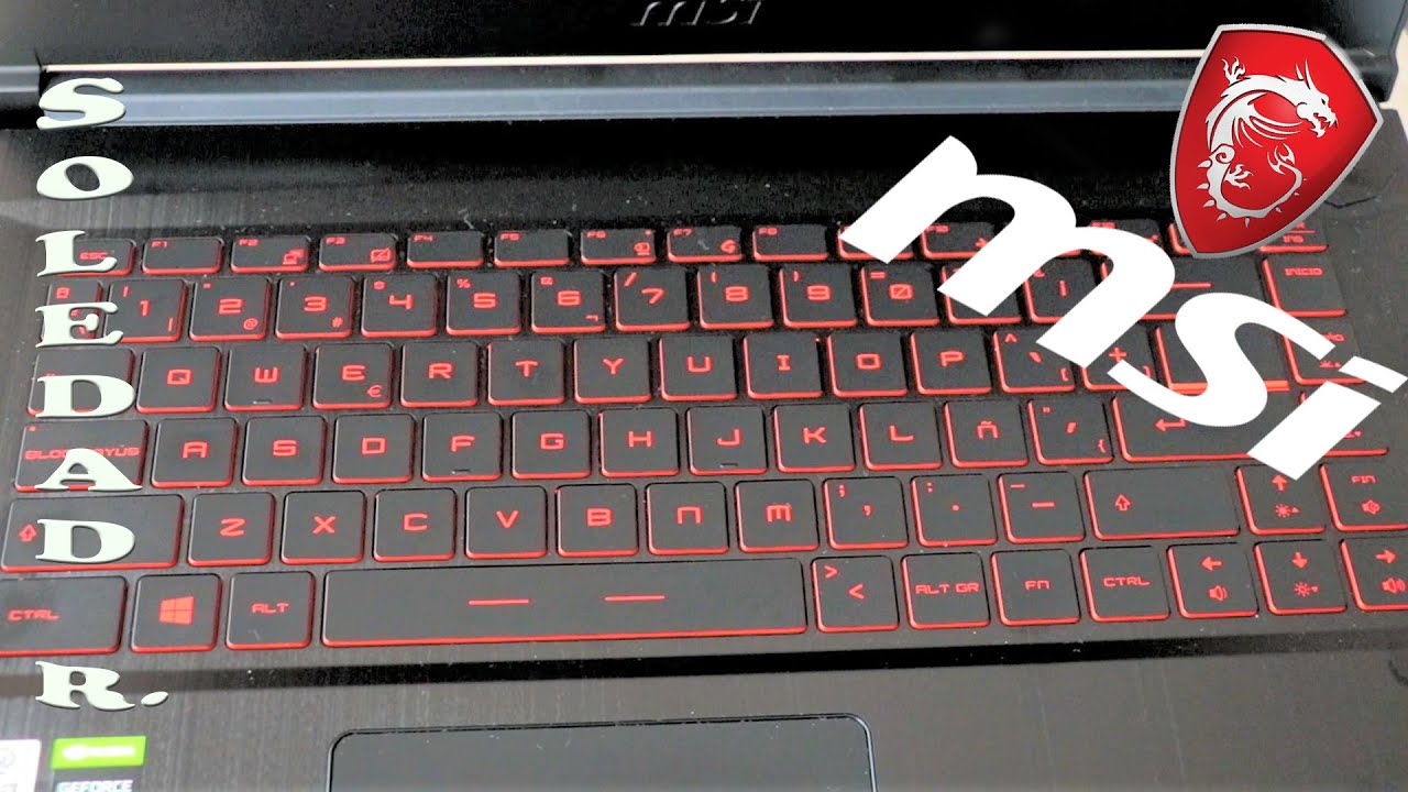 MSI GF63 - Funciones del Teclado - YouTube