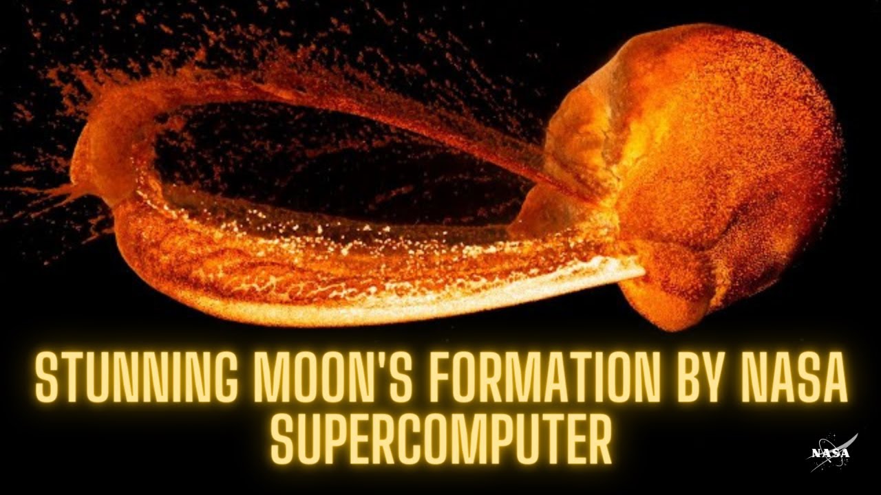 NASA's Supercomputer Stunning Moon Formation Simulation - YouTube
