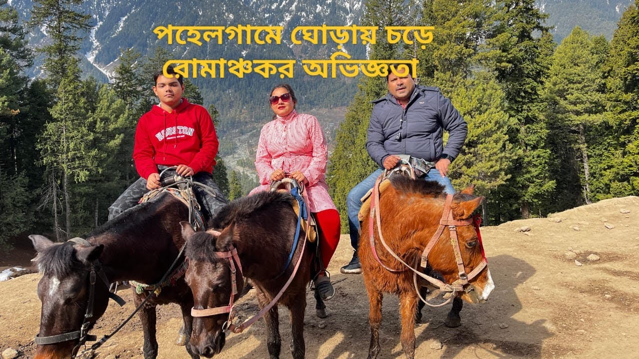 Thrilling Pony ride in Pahalgam | Baisaran Valley | Kashmir 2024 ...