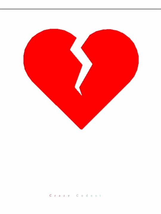 Broken Heart Shape💖 In Python Coding Programmerlife Python Cse Shorts Hacking Viral